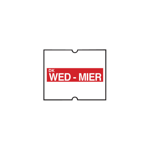 DayMark DuraMark™ 13/16" x 11/16" Permanent Wednesday Day of the Week ...