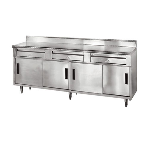 Advance Tabco SDRC-308 30" x 96" 14 Gauge Enclosed Base Stainless Steel ...