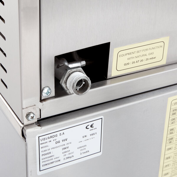 Visvardis DG16V 41" Turbo Gas Gyro Machine - 200 lb. Capacity