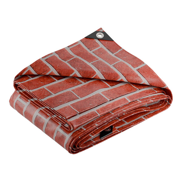 Core Tarps TarpStyle 25' x 45' Red Brick Print Extreme Heavy-Duty ...