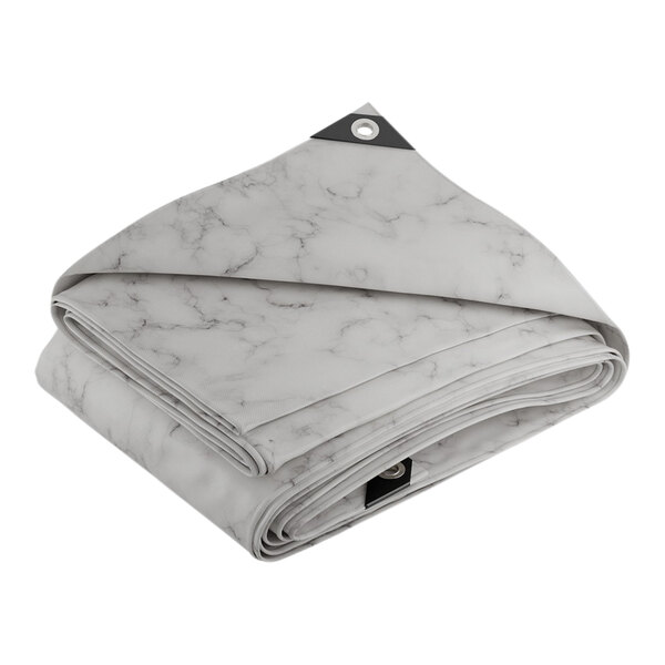 Core Tarps TarpStyle 10' x 10' White Marble Print Extreme Heavy-Duty ...