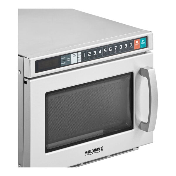 Solwave Space Saver Stainless Steel Heavy-Duty Commercial Microwave ...