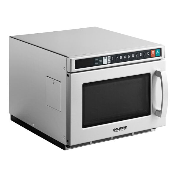 Solwave Space Saver Stainless Steel Heavy-Duty Commercial Microwave ...