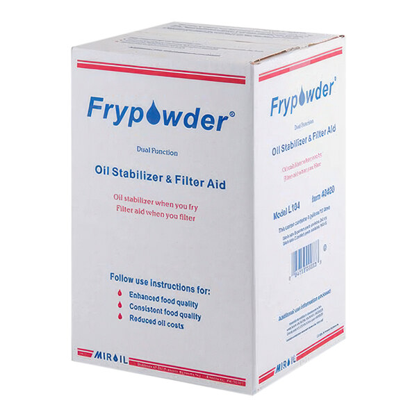 MirOil L104 FryPowder 4 Gallon Fry Oil Stabilizer / Filter Powder