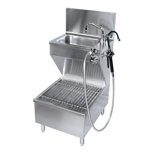 IMC/Teddy CMS 14" x 10" Freestanding Hand Sink with 2.2 GPM Deck-Mount ...