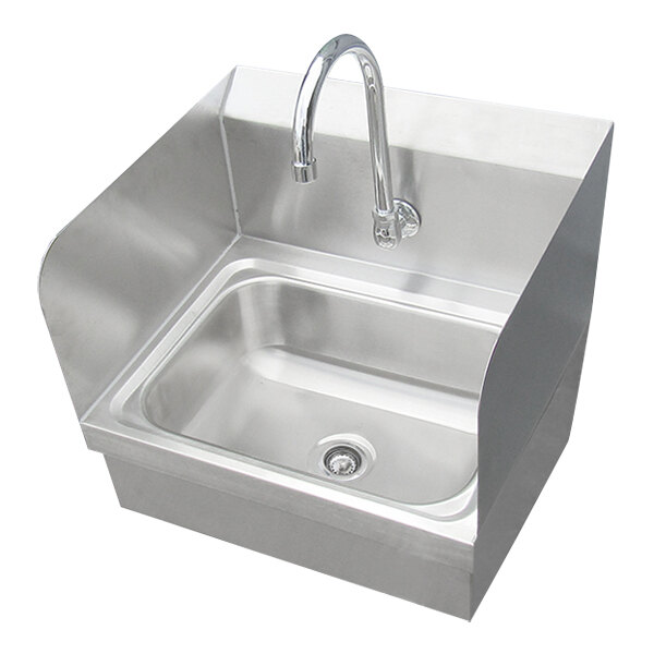 IMC/Teddy CSW-1S-SS 14" x 10" x 5" Wall-Mounted Hand Sink with 2.2 GPM ...