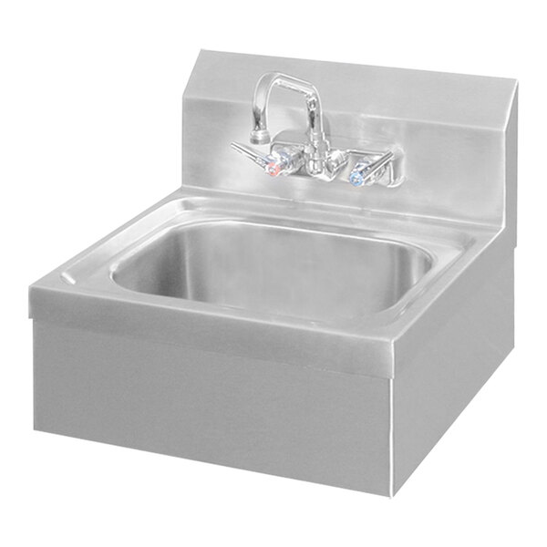 IMC/Teddy CSW-2S 14" x 10" x 5" Wall-Mounted Hand Sink with 2.2 GPM ...