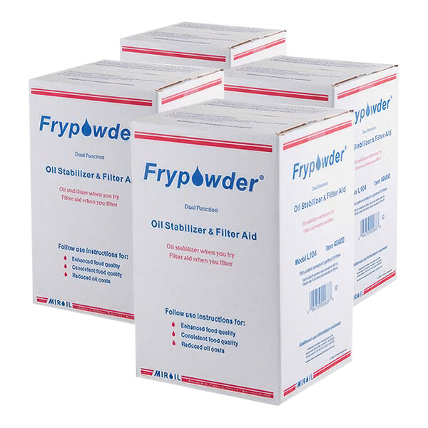 MirOil L112 FryPowder 4 Gallon Fry Oil Stabilizer / Filter Powder - 4/Case