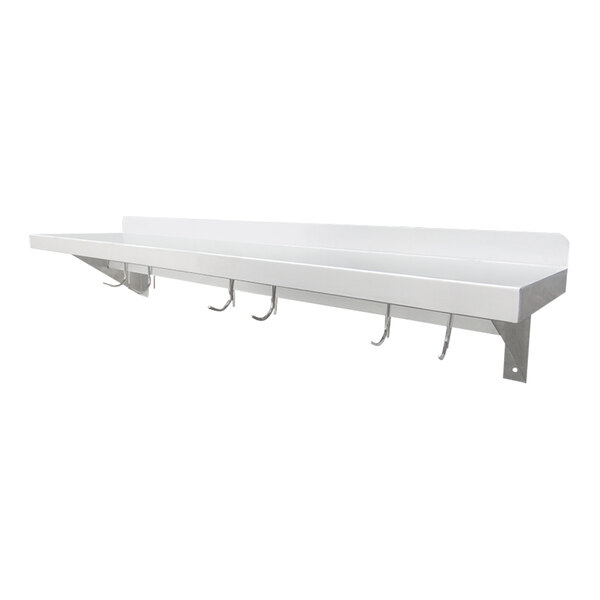 IMC/Teddy WSPR-12144 WSPR 12" x 144" Stainless Steel Wall-Mount Shelf ...
