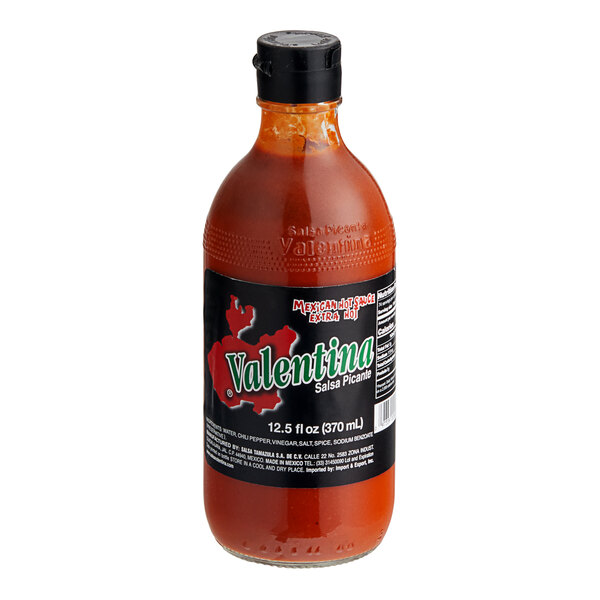 Valentina Black Label Mexican Hot Sauce 12.5 fl. oz. - 24/Case