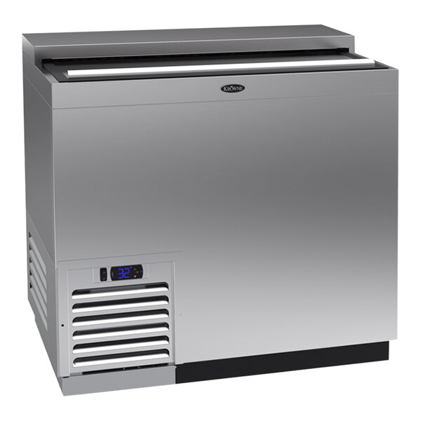 Krowne BC36-SS 36" Stainless Steel Horizontal Bottle Cooler with Slide Top