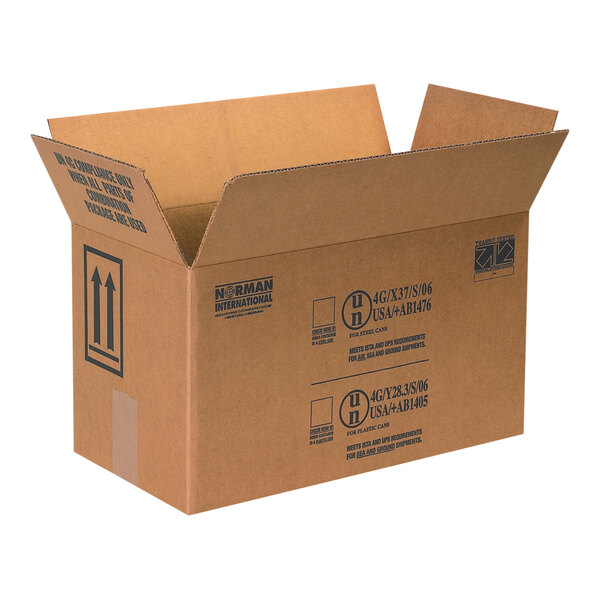 Lavex 17" x 8 1/2" x 9 5/16" Kraft Corrugated RSC Shipping Box - 25/Case