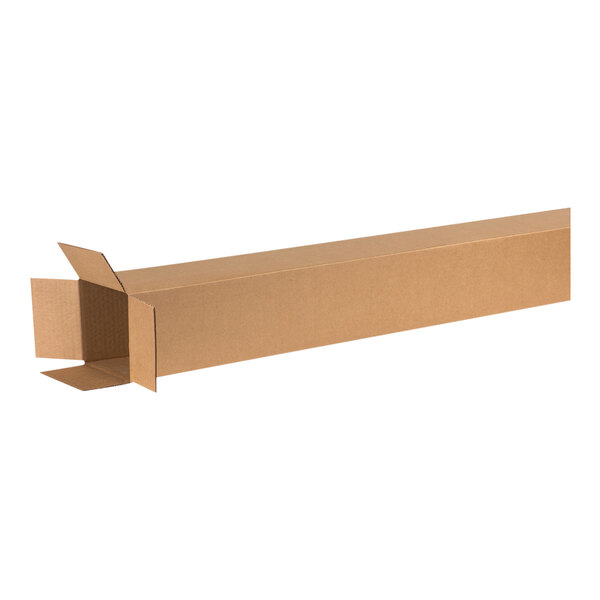 Lavex 6" x 6" x 62" Kraft Corrugated RSC Shipping Box - 15/Case