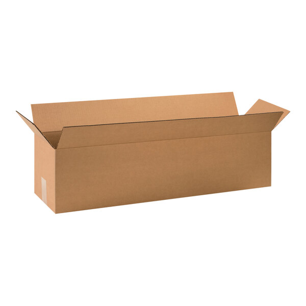 Lavex 32" x 8" x 8" Kraft Corrugated RSC Shipping Box - 25/Case