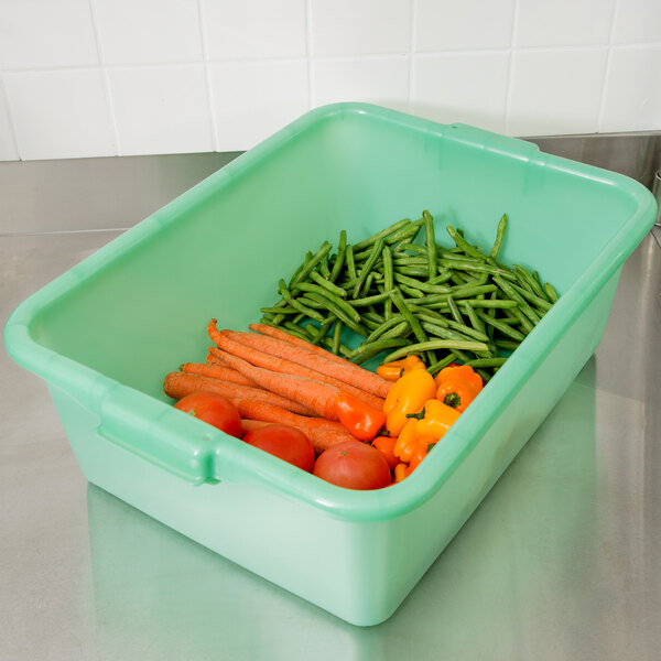 Vollrath 1517-C19 Perforated Drain Box - Traex Color-Mate Green 20" x ...