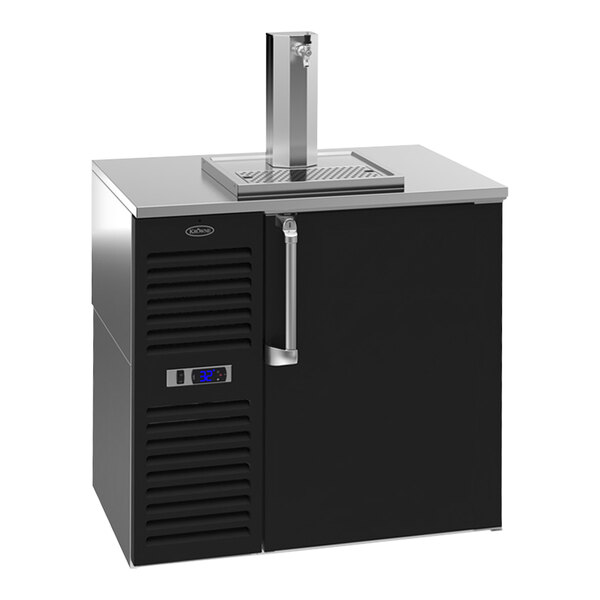 Krowne DB36L-BSS-R 36" Single Tap Kegerator Beer Dispenser with Left ...