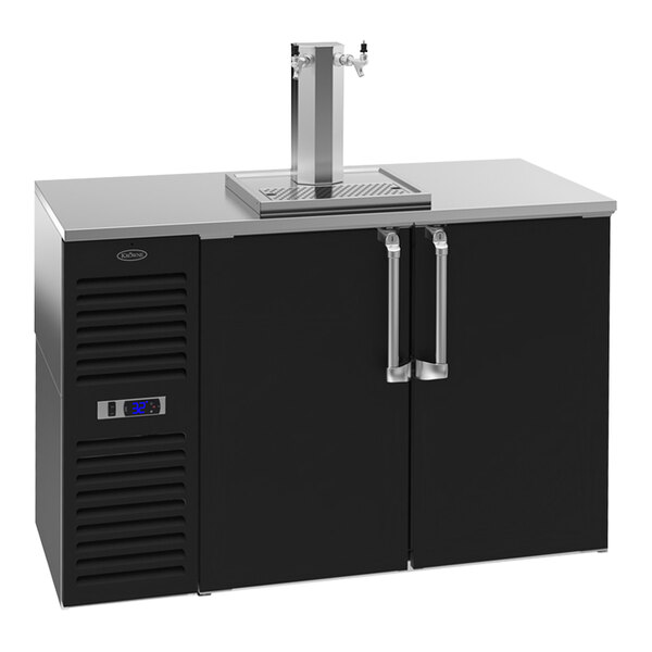 Krowne DB52L-BSS-LR 52" Double Tap Narrow Door Kegerator Beer Dispenser ...
