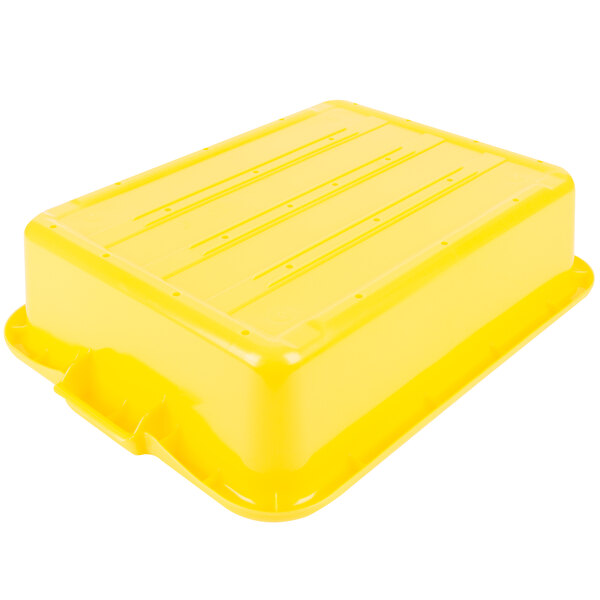 Vollrath 1511-C08 Perforated Drain Box - Traex Color-Mate Yellow 20" x ...