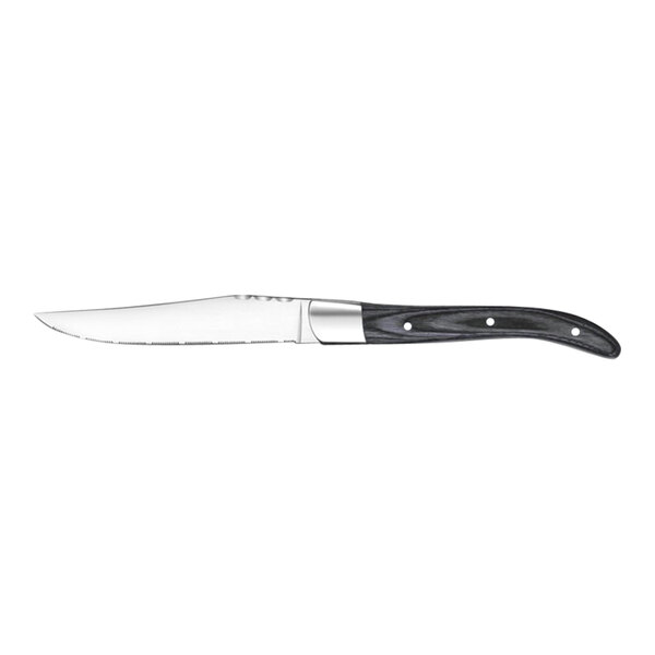 Amefa Royal 8 13/16" High Carbon Stainless Steel Serrated Edge Steak ...