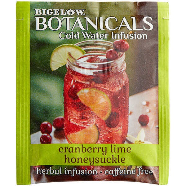 Bigelow 18-Count Botanicals Cranberry Lime Honeysuckle Cold Water ...