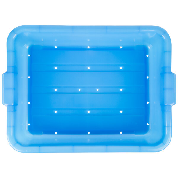 Vollrath 1511-C04 Perforated Drain Box - Traex Color-Mate Blue 20" x 15 ...