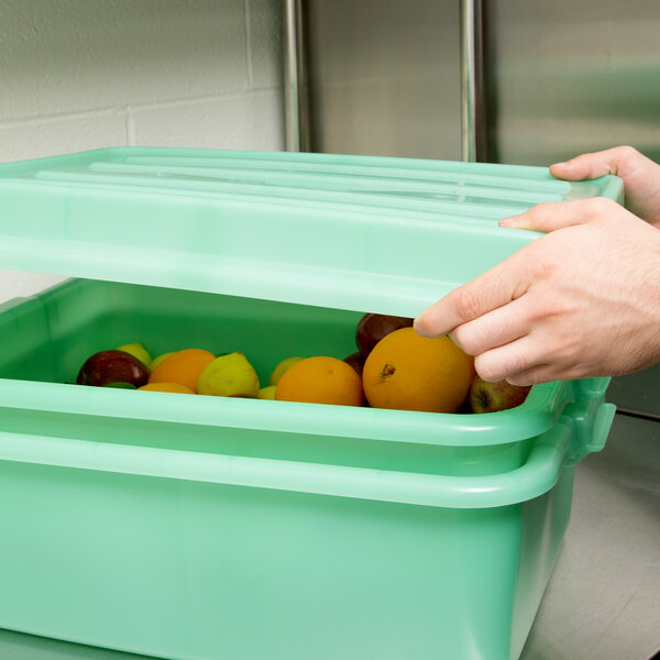 Vollrath 1500-C19 Snap-On Food Storage Box Lid - Traex Color-Mate Green ...