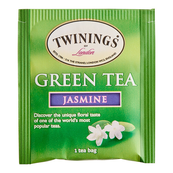 Twinings 20-Count Green Tea with Jasmine Tea Bags - 6/Case