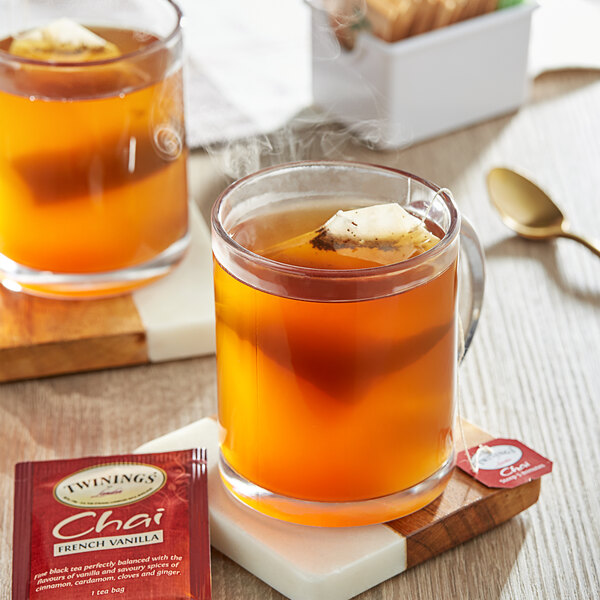 Twinings 20-Count French Vanilla Chai Tea Bags - 6/Case