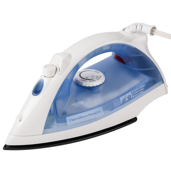 Hamilton Beach HIR200R White Non-stick Hospitality Iron, Steam & Dry ...
