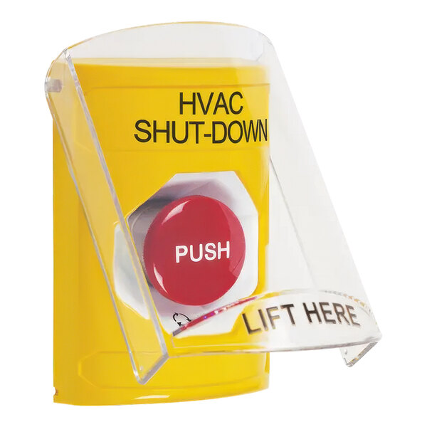 Safety Technology International Stopper Station Yellow "HVAC Shut-Down ...