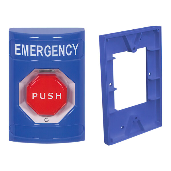 Safety Technology International Stopper Station Blue "Emergency" LED ...