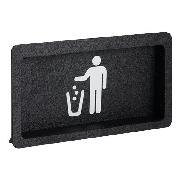 Dispense-Rite Black Polystyrene Countertop Mount Waste Disposal Door ...