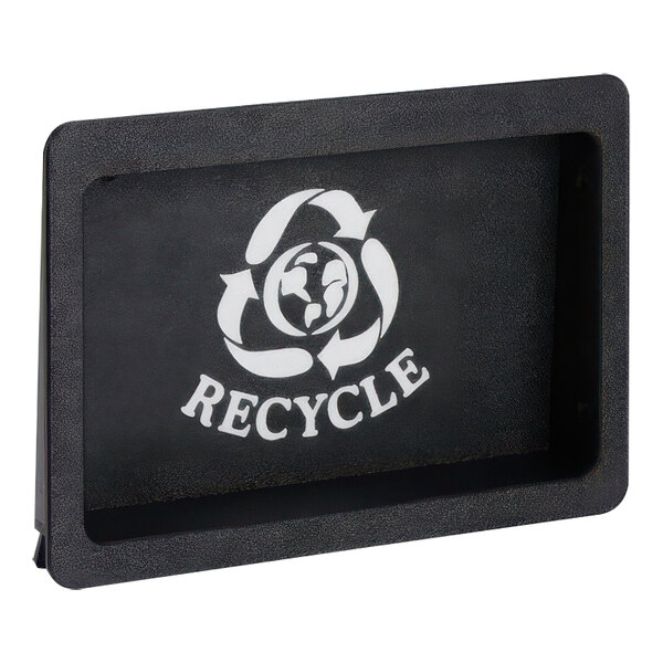 Dispense-Rite FMRD-1BT Black Polystyrene Small Countertop-Mount Waste ...