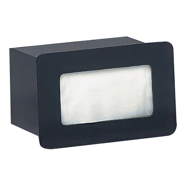Dispense-Rite Black Acrylic Built-In Flush Mount Minifold Napkin Dispenser