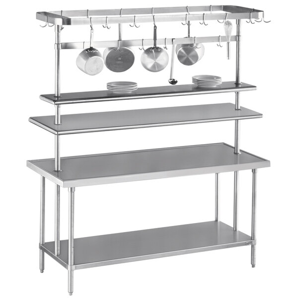 Advance Tabco SCT-84 Smart Fabrication 84" Middle Mount Stainless Steel ...