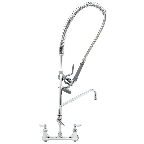 T&S B-0133-ADF14-B EasyInstall Wall Mounted 37 1/2" High Pre-Rinse ...