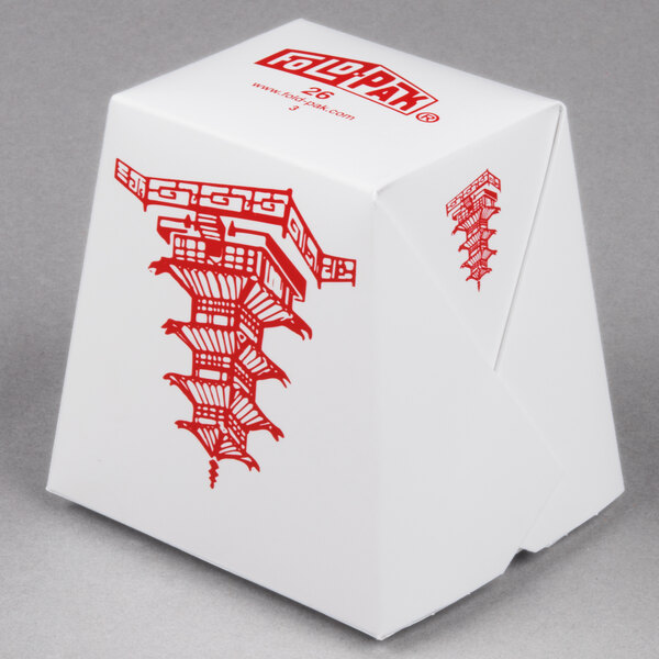 Fold-Pak 26MWPAGODM 26 oz. Pagoda Chinese / Asian Microwavable Paper ...