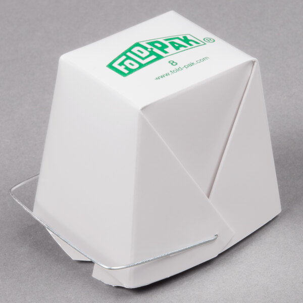 Fold-Pak 08WHWHITEM 8 oz. White Chinese / Asian Paper Take-Out ...