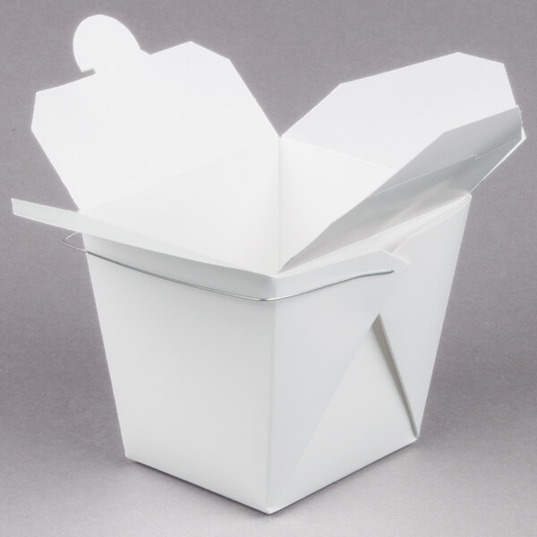 Fold-Pak 64WHWHITEM 64 oz. White Chinese / Asian Paper Take-Out ...
