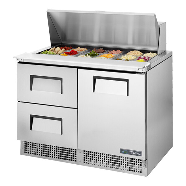 True TFP-48-18M-D-2-HC 48 1/8" Mega Top Refrigerated Sandwich Prep ...