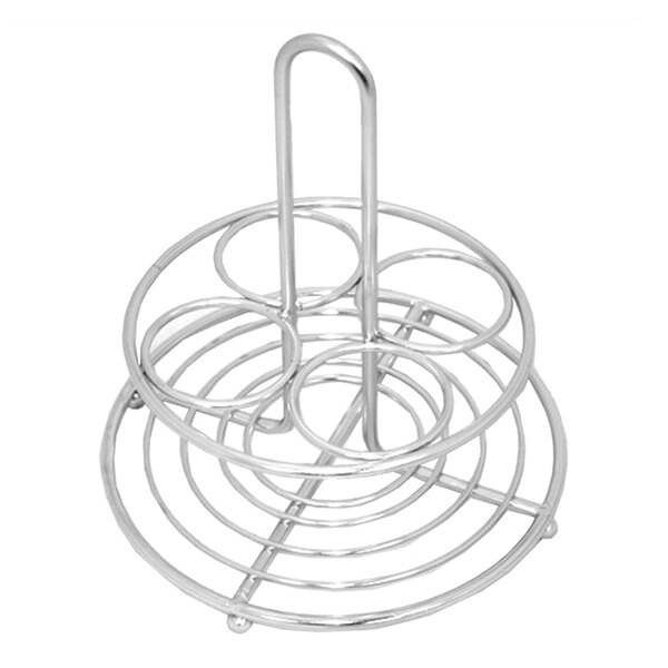 Service Ideas STC 7 1/4" x 8 1/4" 4-Compartment Stainless Steel Shaker ...