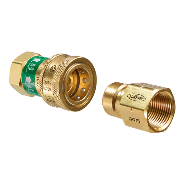 Krowne Royal Series QD75 3/4" Quick Disconnect for Gas Connectors