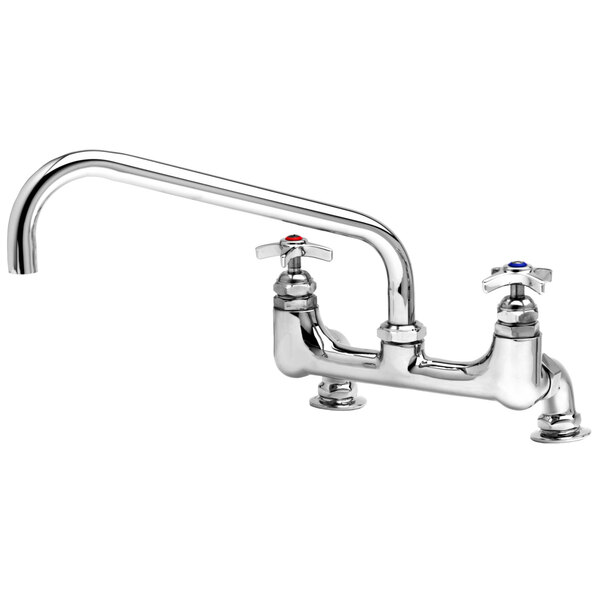 T&S B-0293-01 Deck-Mounted Kettle and Pot Sink Mixing Faucet with 8 ...