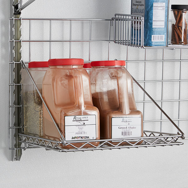 Metro PBA-MS SmartWall G3 Chrome Square Grid Shelf - 16 3/4" x 16 3/4"