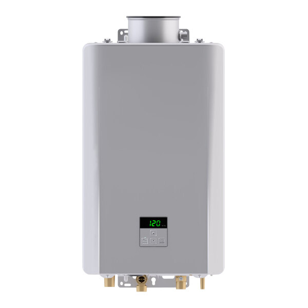 Rinnai RE199iN Natural Gas Wall-Mounted Indoor Tankless Water Heater - 120V, 199,000 BTU, 9.8 GPM
