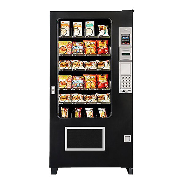 AMS LTF 6F 24-Selection Refrigerated Snack Vending Machine with Bill ...