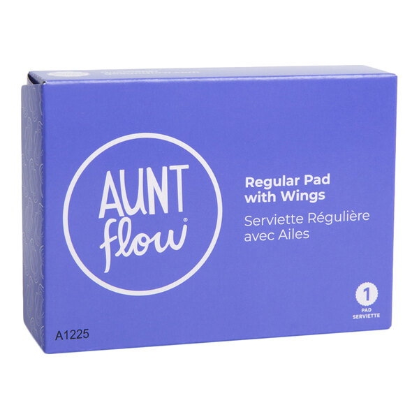 Aunt Flow Universal Menstrual Pad with Wings - Regular Absorbency - 250/Case