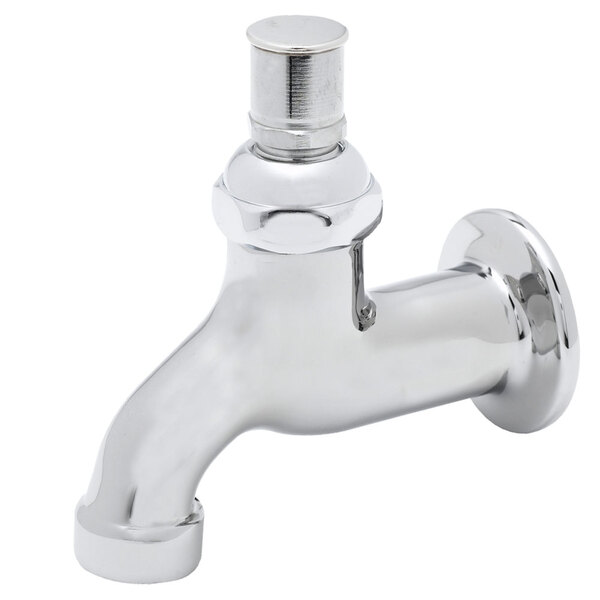T&S B-0700-124A Wall Mount Faucet with 3 5/8" Spout, 6.25 GPM Plain End ...