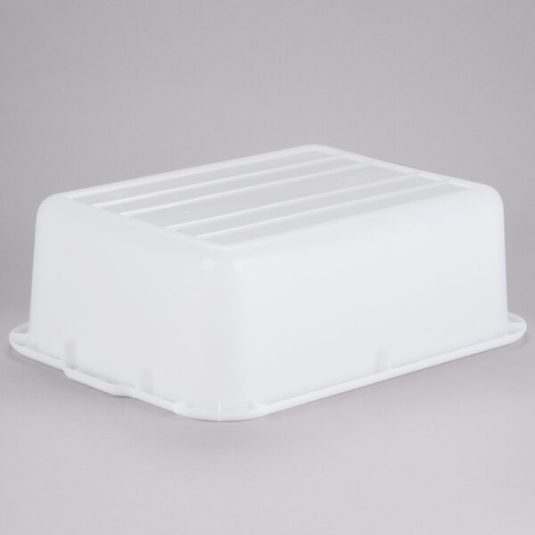 Tablecraft DBF57 White 21 1/4" x 15 3/4" x 5" Perforated Plastic ...