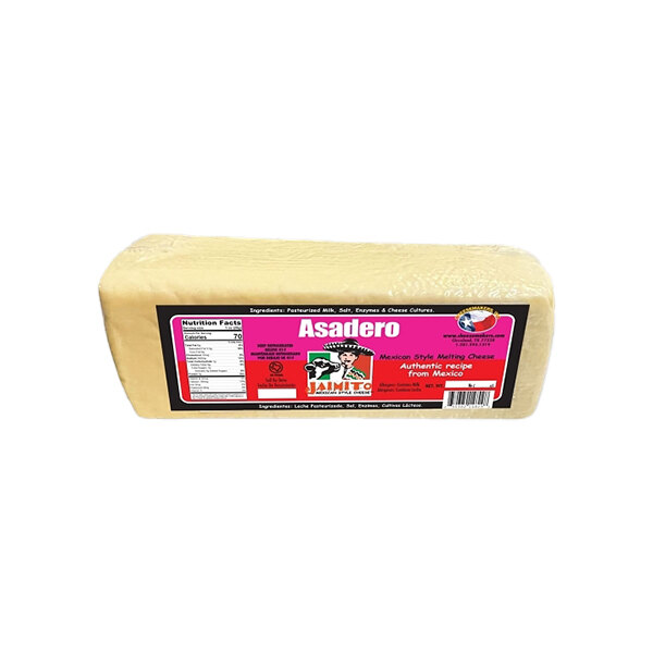 Jaimito Queso Asadero Cheese Block 5 lb. - 2/Case